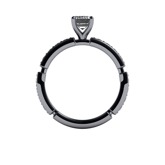 Traditional Art Deco Diamond Pinpoint Engagement Setting – iTouch Diamonds